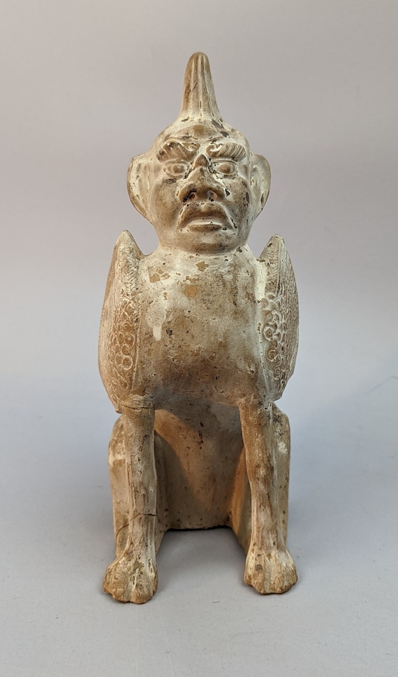 Chinese Reproduction Clay Pottery Tomb Guardian Funerary - Etsy