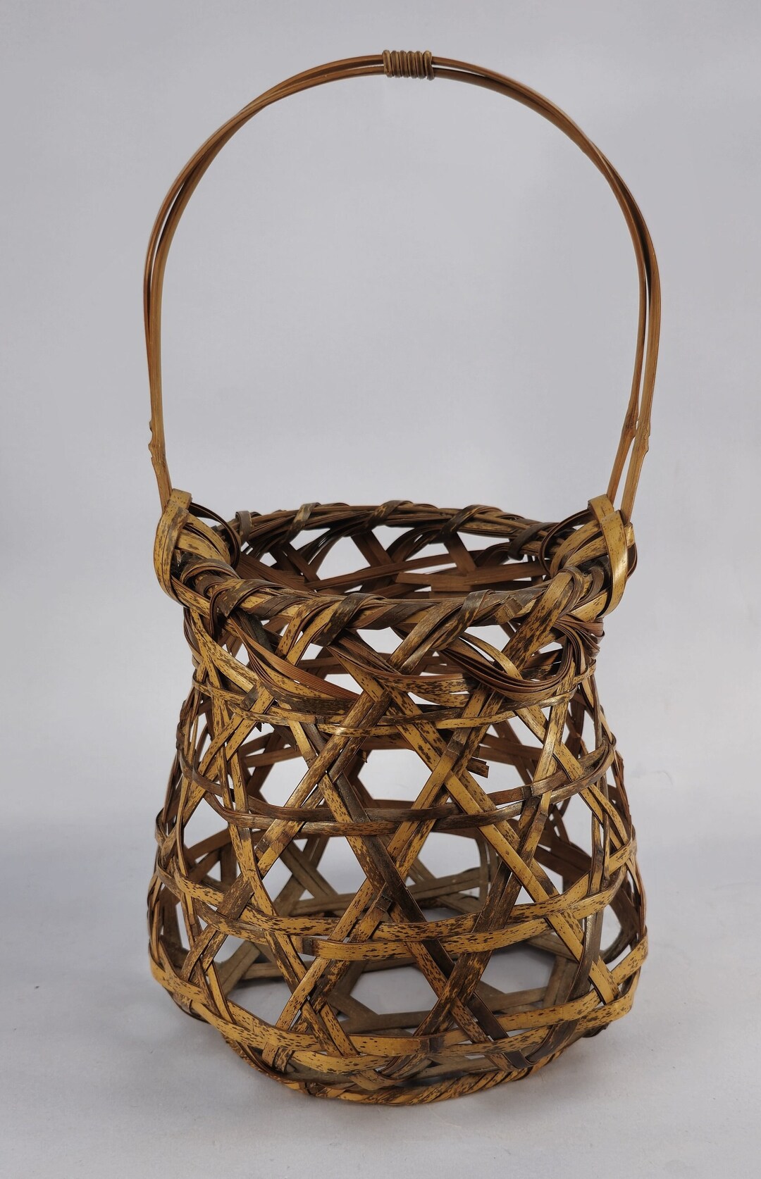 Vintage Japanese Japan Ikebana Chabana Hanaire Flower Arranging Basket ...