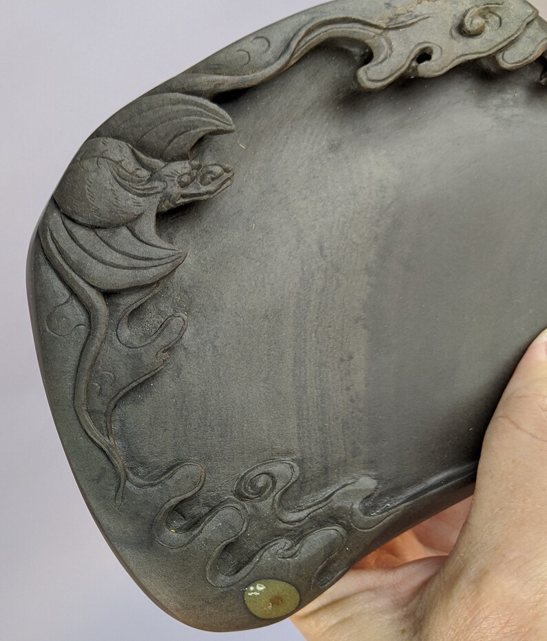 Small Vintage Chinese Carved Duan Yan Yi Duanzhou Inkstone Ink - Etsy