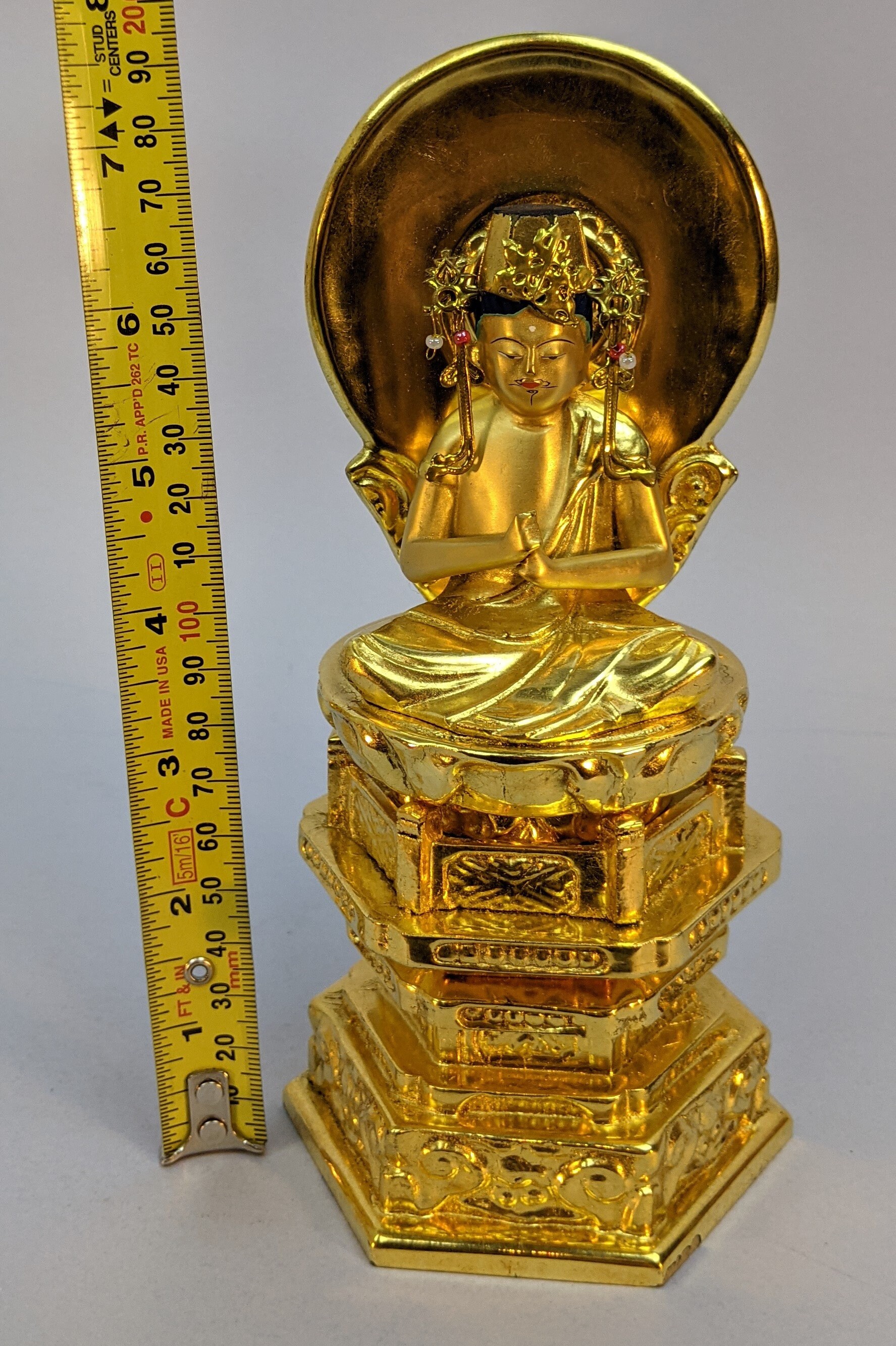 Wonderful Vintage Japanese Gold Gilt Lacquered Wood Bodhisattva ...