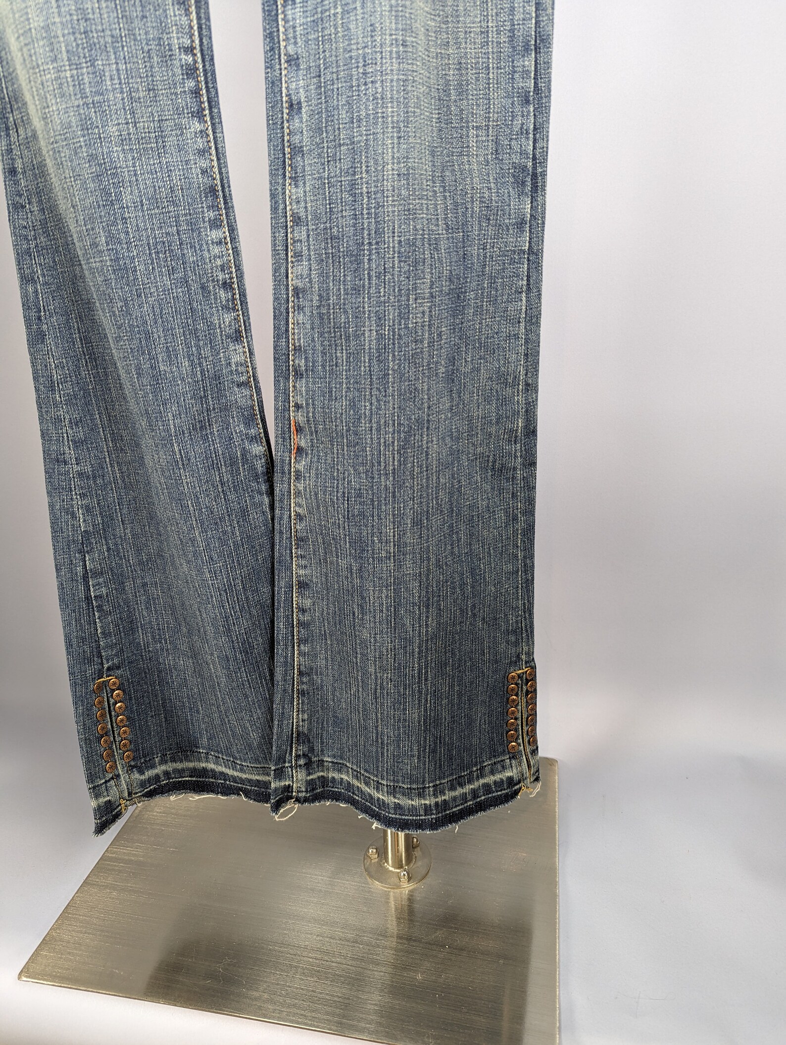 Vintage People for Peace Los Angeles Embroidered Love Jeans, Butterfly ...