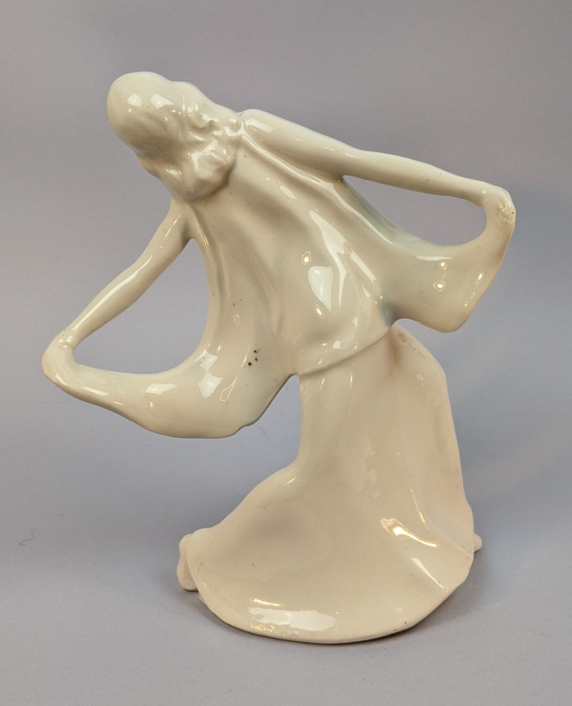 Large 1930s Ceramic Pottery Art Deco Cape Dancer Dancing - Etsy