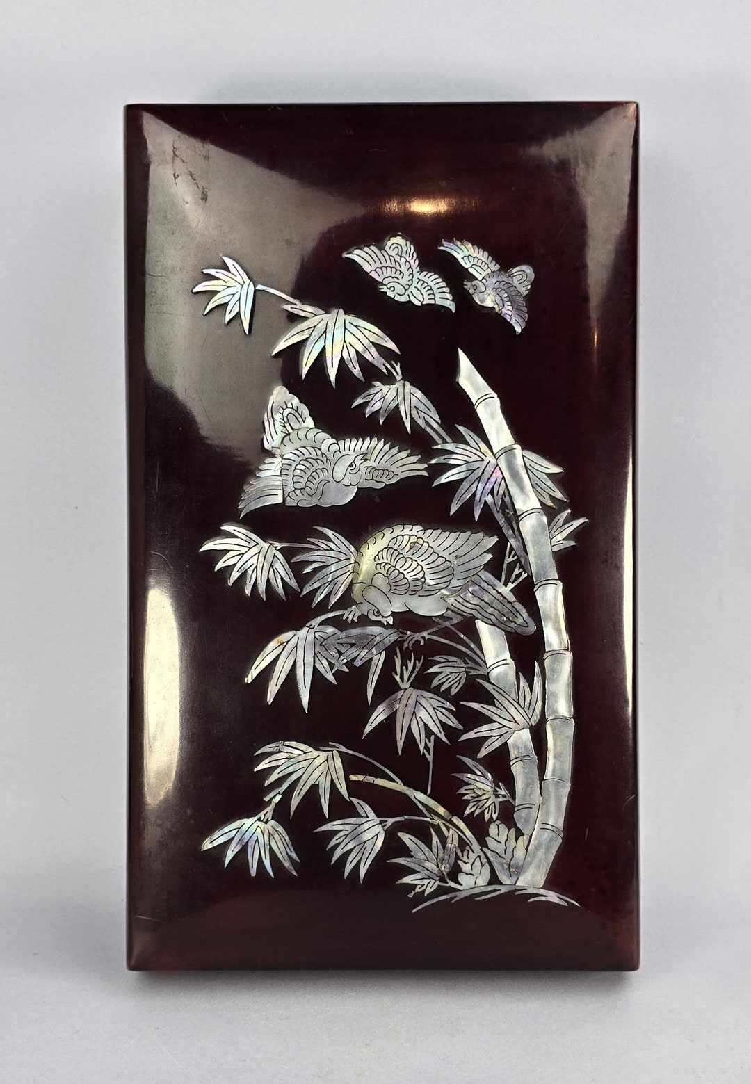 Vintage Japanese or Korean Lacquered Suzuribako Suzuri Bako Writing Box ...