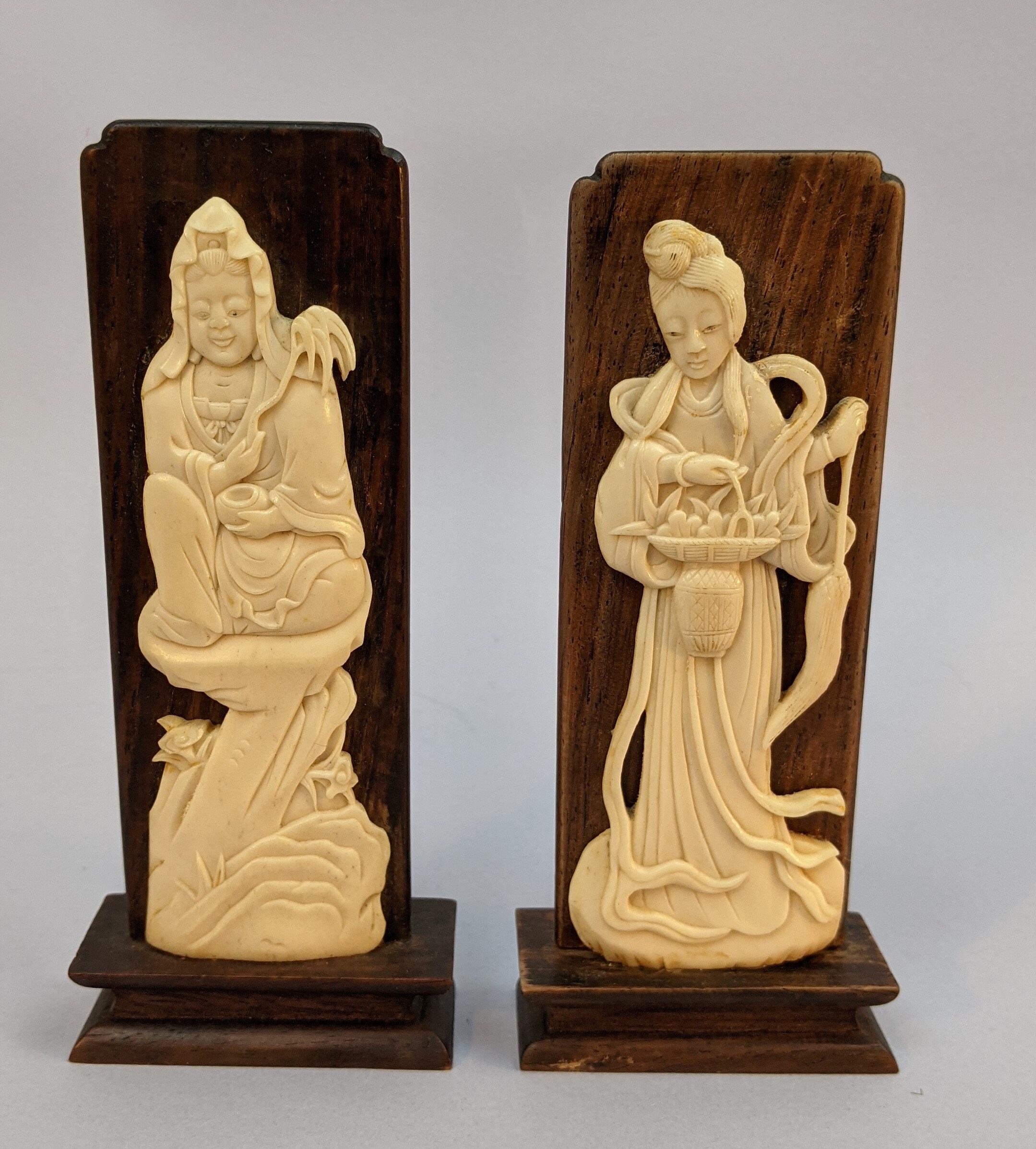 Sale-two Vintage or Antique Chinese Deities Immortals Plaques - Etsy