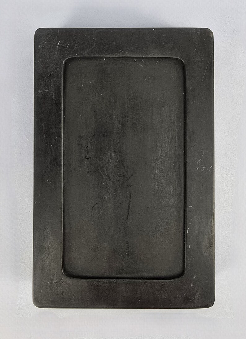Vintage Japan Japanese Slate Inkstone Ink Stone Nachiguro Kylin Qilin ...