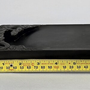 Vintage Japan Japanese Slate Inkstone Ink Stone Nachiguro Kylin Qilin ...