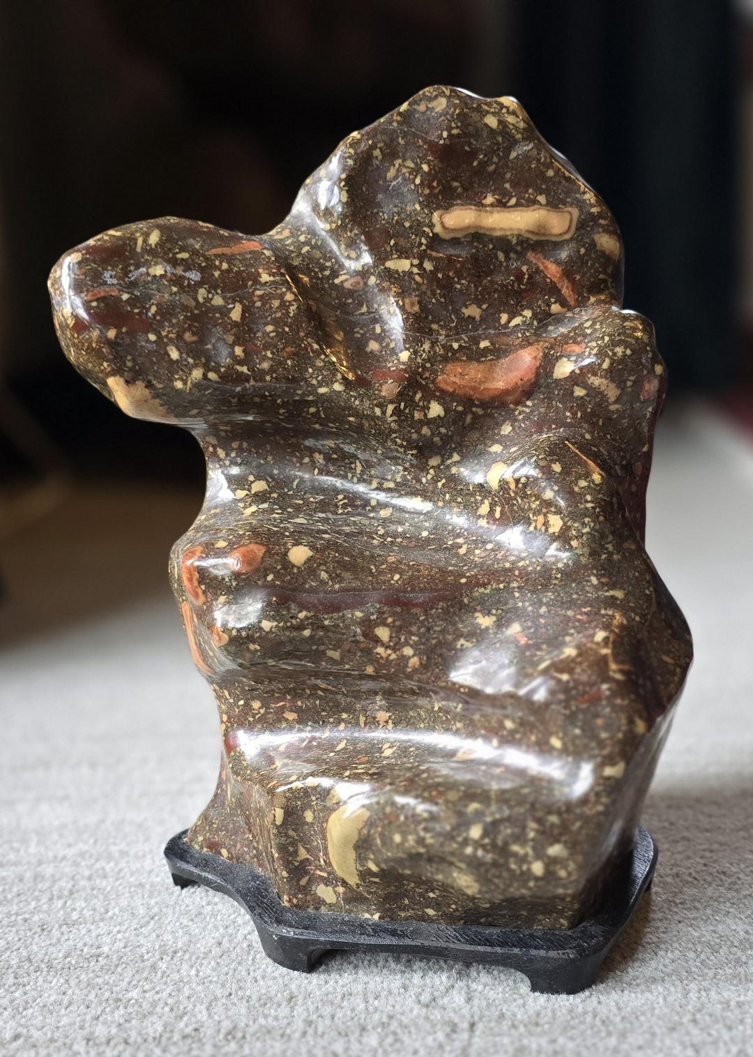 LOCAL PICKUP ONLY- Huge 30 Lb Vintage Japanese Suiseki Stone ...