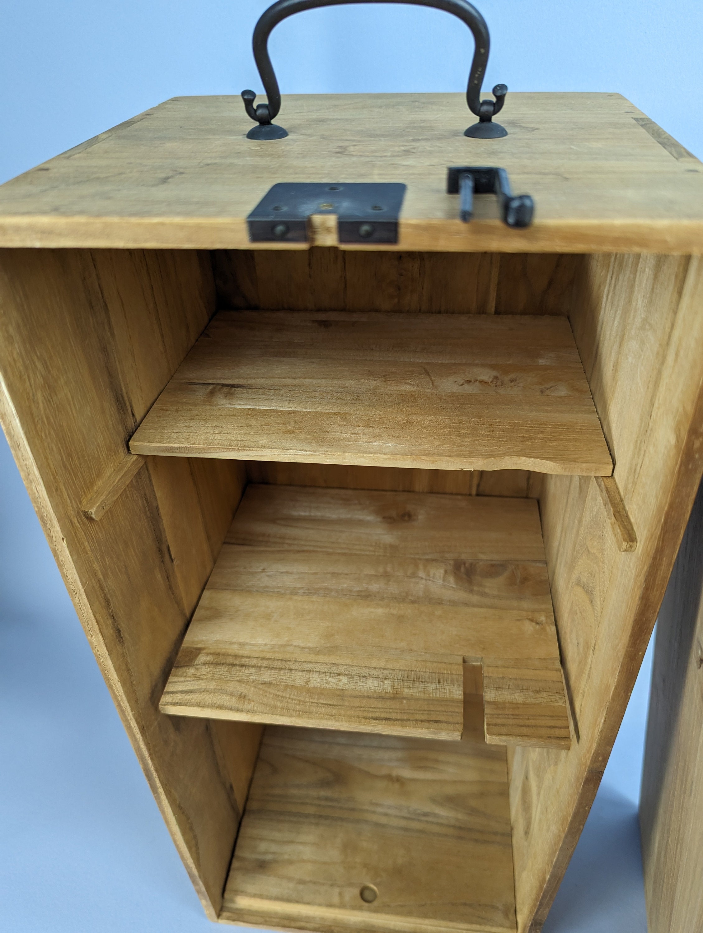 Vintage Tall Storage Transport Box Chabako Sotobako Chanoyu Chado Rikyu ...
