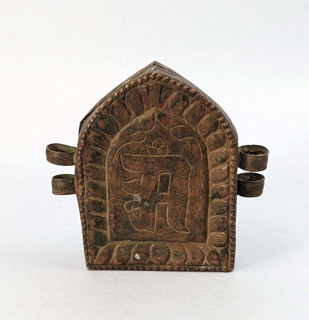 Tibetan or Nepalese Copper Gau Ghau Box Amulet Container - Etsy