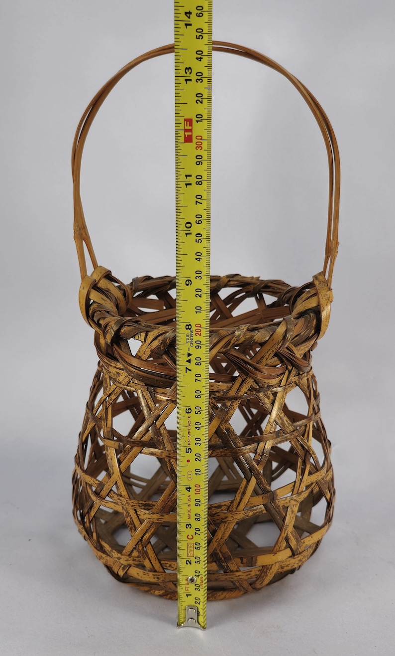 Vintage Japanese Japan Ikebana Chabana Hanaire Flower Arranging Basket ...
