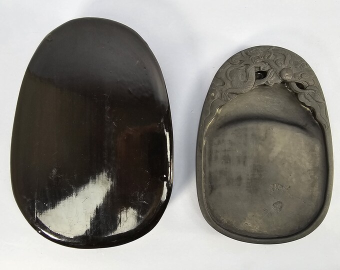 Vintage Japan Japanese Slate Inkstone Ink Stone, Possibly Nachiguro ...
