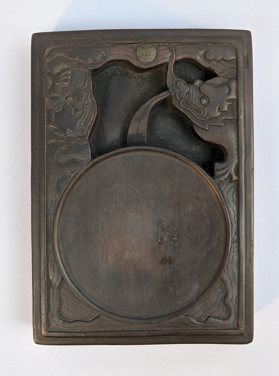 Japanese Duan Yan Duanzhou Tankei Like Inkstone Ink Stone Suzuri Dragon ...