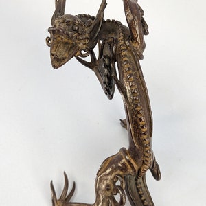 Vintage Japanese Bronze Qiulong 虬龙 虯龍 Qilong Dragon Okimono Sculpture ...