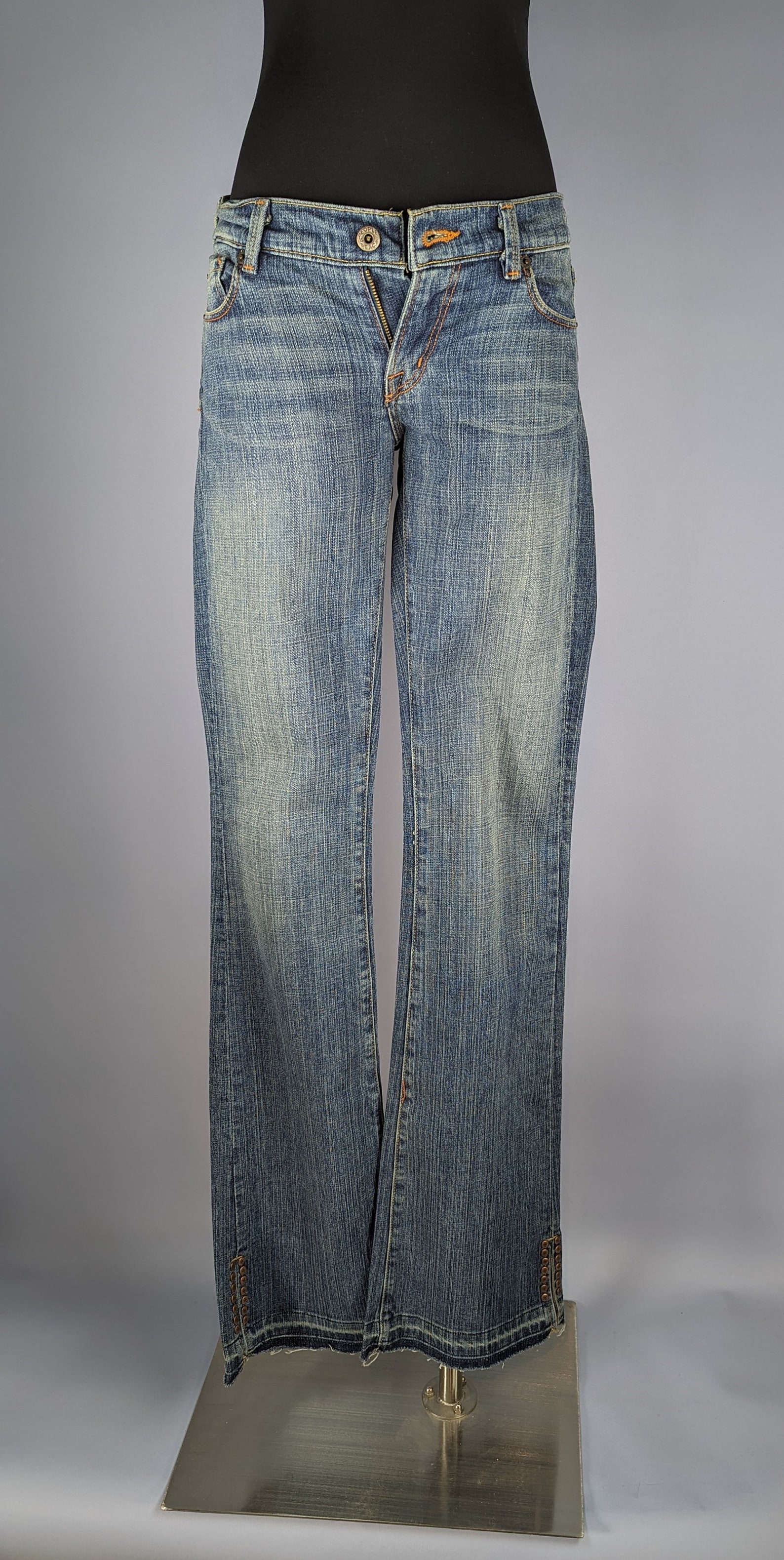 Vintage People for Peace Los Angeles Embroidered Love Jeans, Butterfly ...