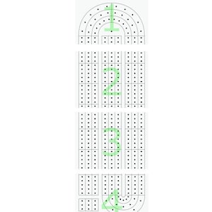 Large Cribbage Board - Paper File - Etsy