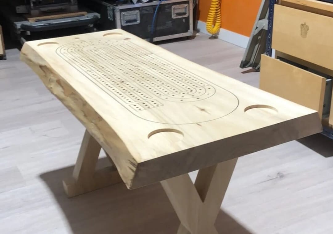 Large Tabletop Cribbage Board Cut Files: SVG, DXF, PDF - Etsy