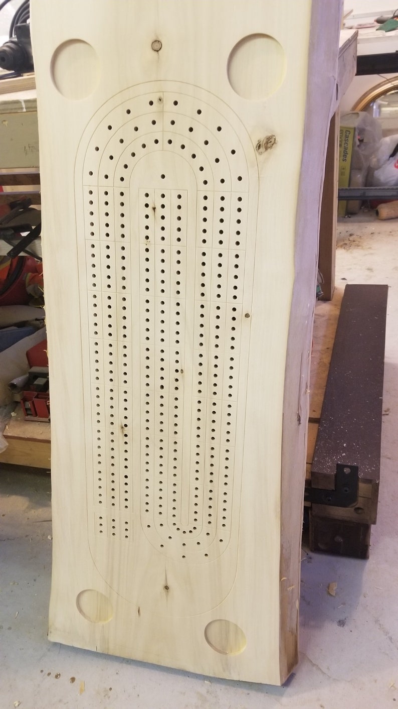 Large Tabletop Cribbage Board Cut Files: SVG, DXF, PDF - Etsy