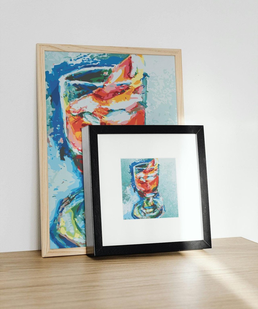 DIGITAL - POSTER - Print of Original Drawing - Aperol Spritz in Pastel ...