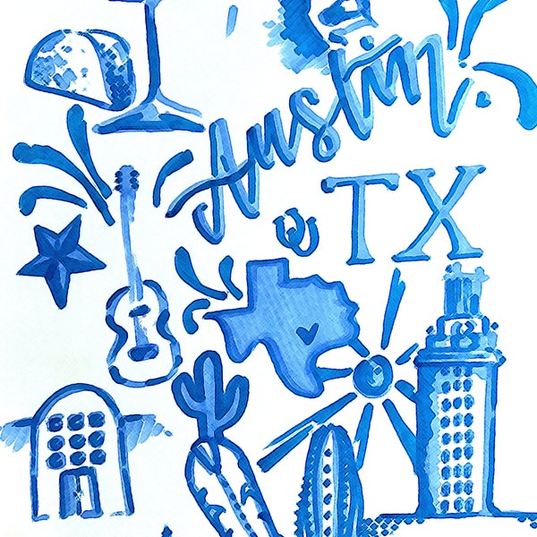 Austin Art - Etsy