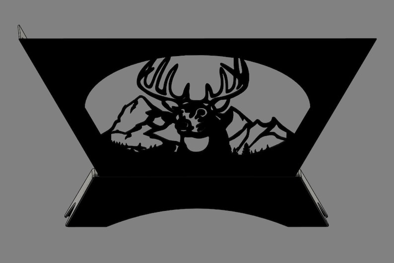 Whitetail Buck Firepit DXF File: CNC Plasma Laser Cut (10ga, 32") - Etsy