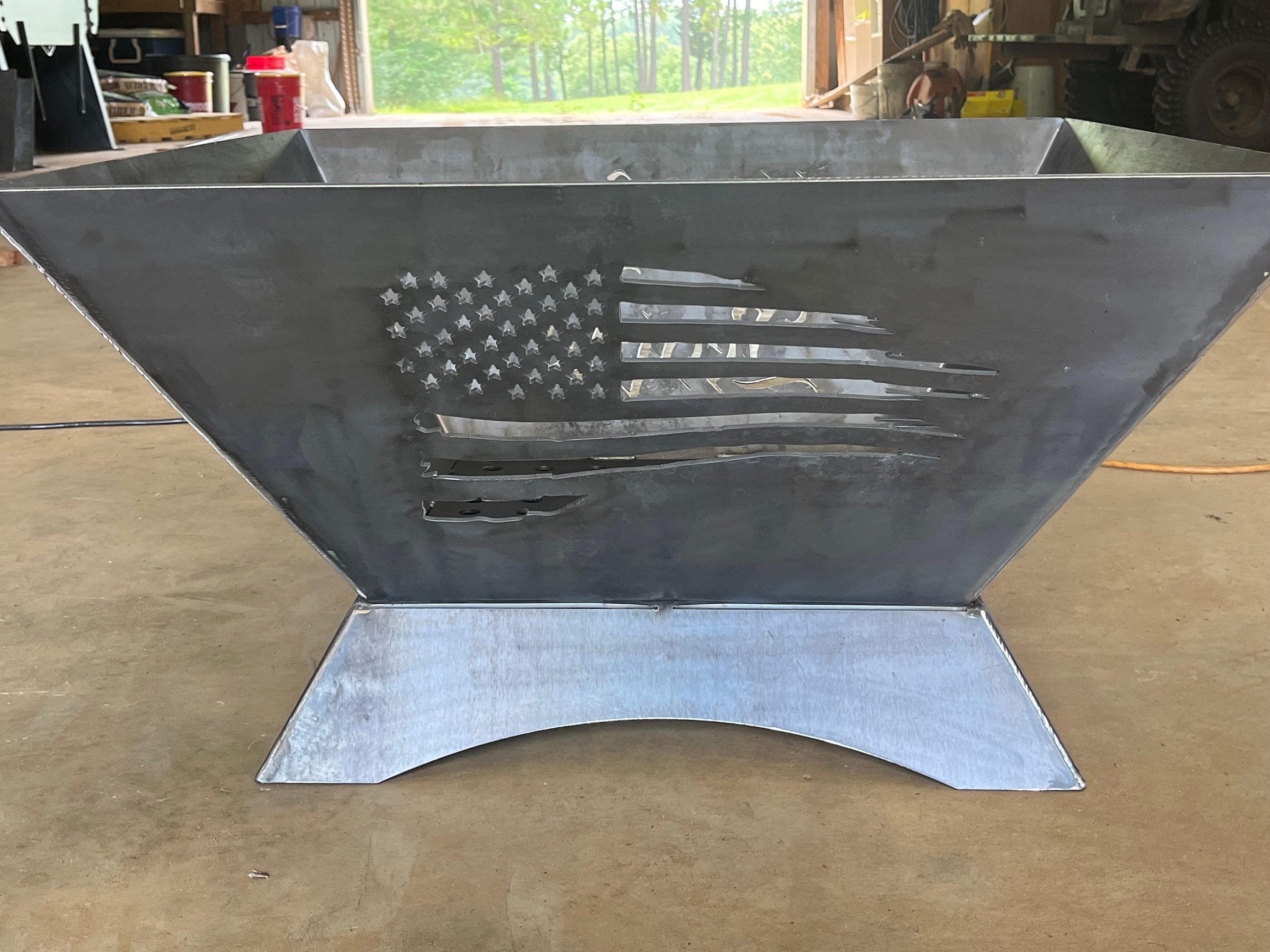 Patriot Fire Pit DXF File, American Flag CNC Plasma Cut - Etsy