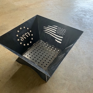 Patriot Fire Pit DXF File, American Flag CNC Plasma Cut - Etsy