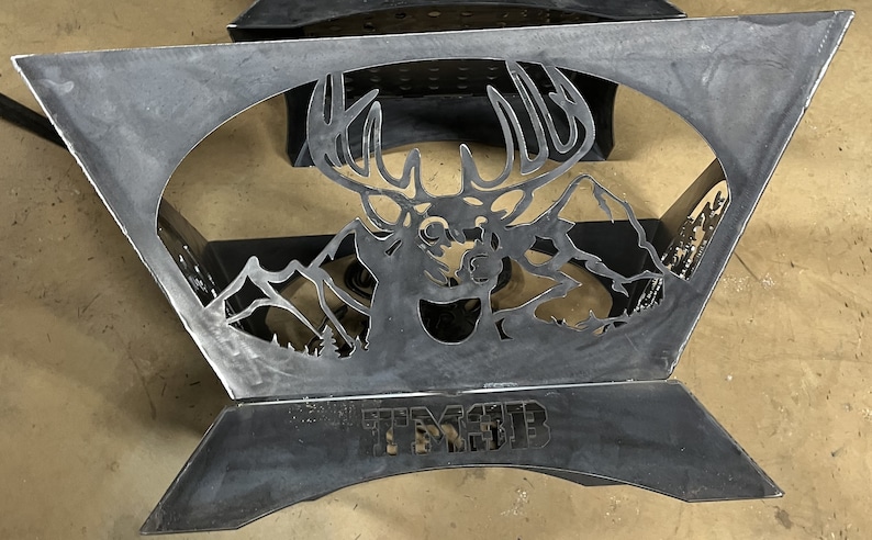 Whitetail Buck Firepit DXF File: CNC Plasma Laser Cut (10ga, 32") - Etsy