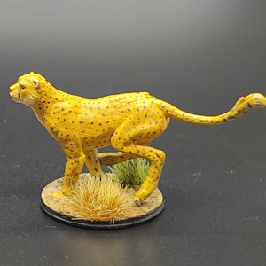 Resin 3d Printed Cheetah - D&d/pathfinder - Encounter/pet/form/familiar ...