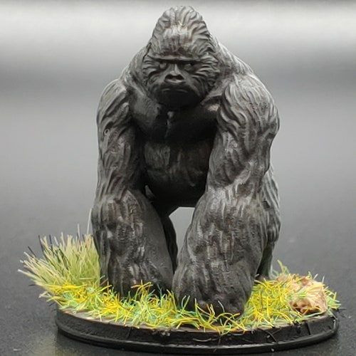 Resin 3d Printed Gorilla Miniature D&d/pathfinder - Etsy