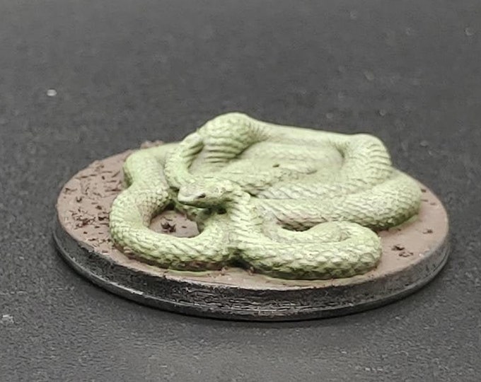 Resin 3d Printed Constrictor Snake - D&d/pathfinder - Familiar/form/pet ...