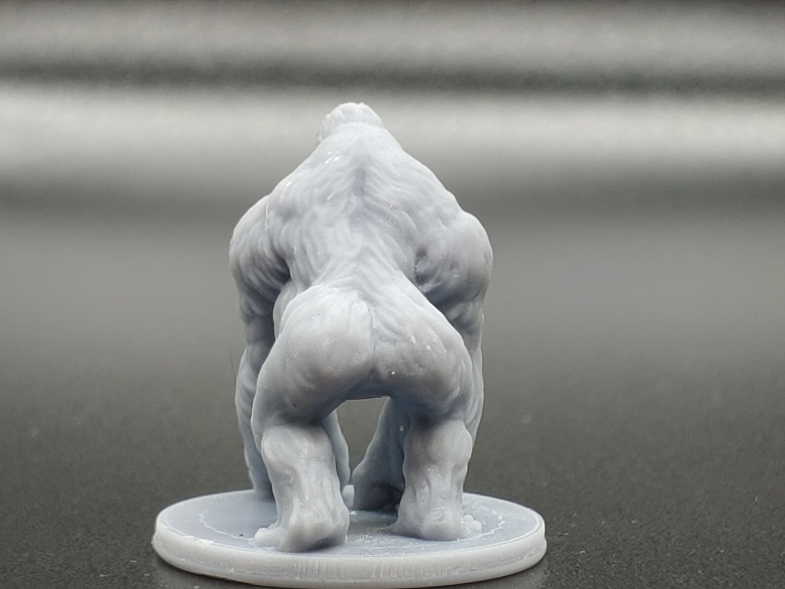 Resin 3d Printed Silverback Gorilla D&d/pathfinder - Etsy