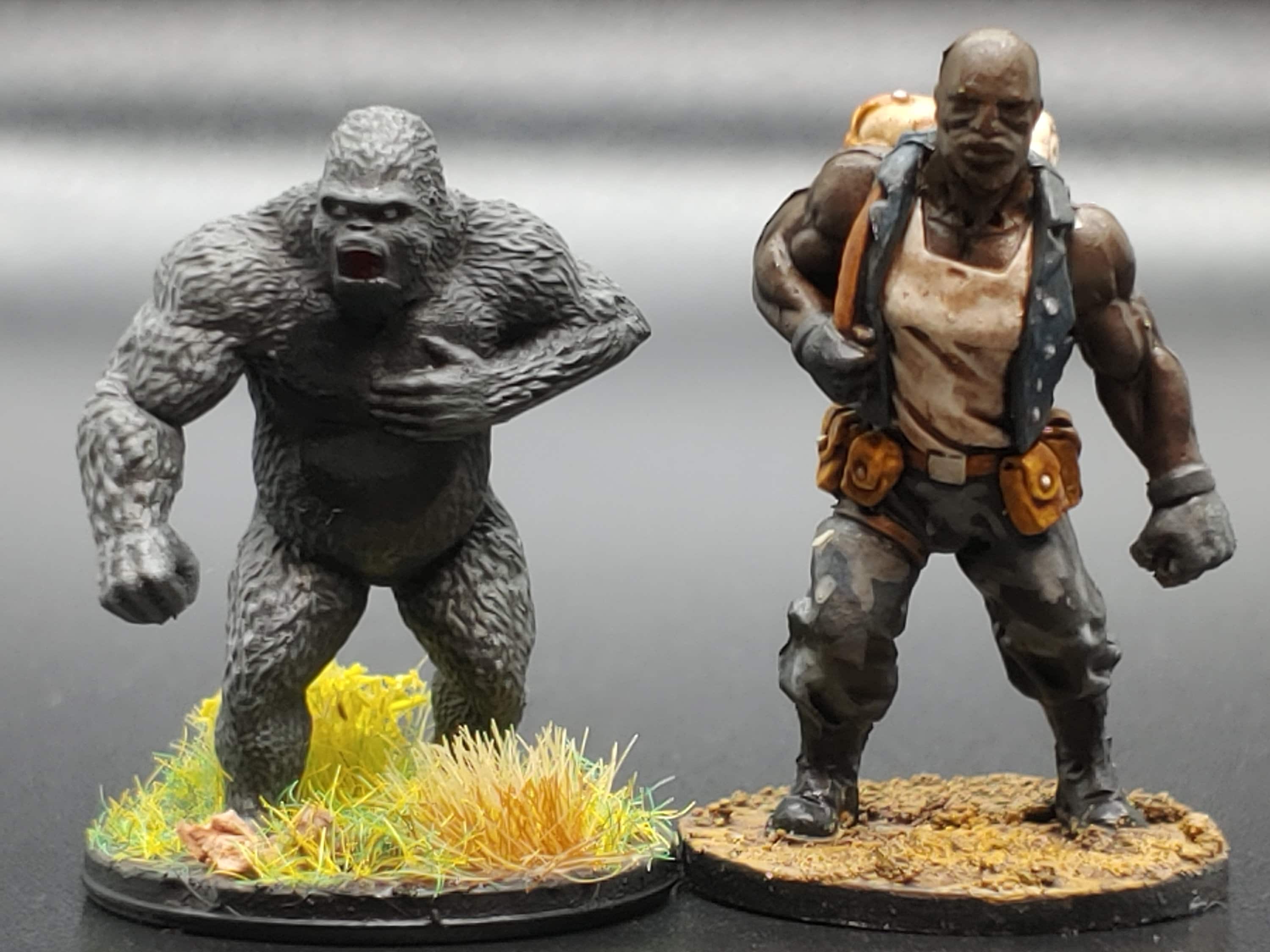 Resin 3d Printed Gorilla Miniature - D&d/pathfinder - Encounter/form ...