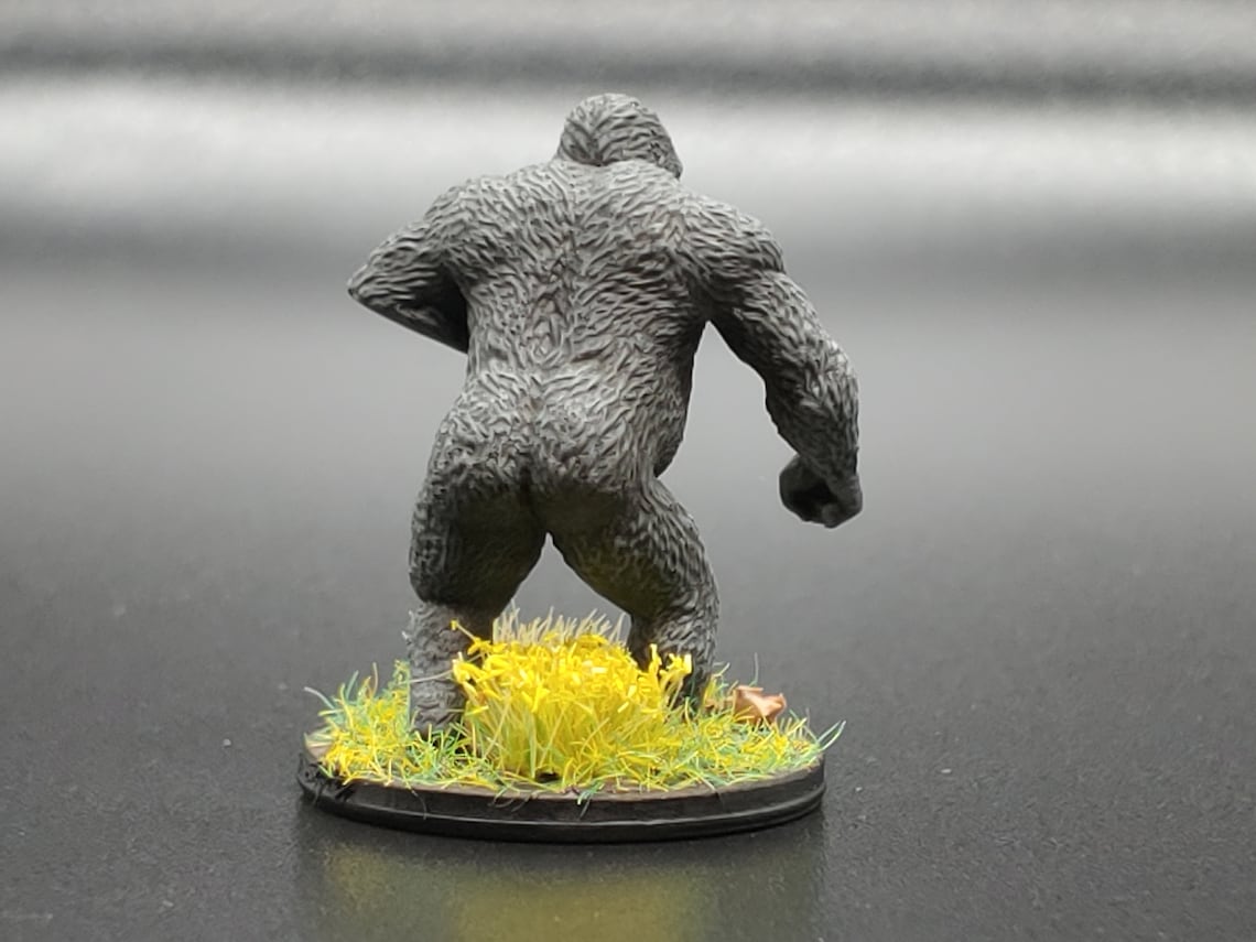 Resin 3d Printed Gorilla Miniature - D&d/pathfinder - Encounter/form ...