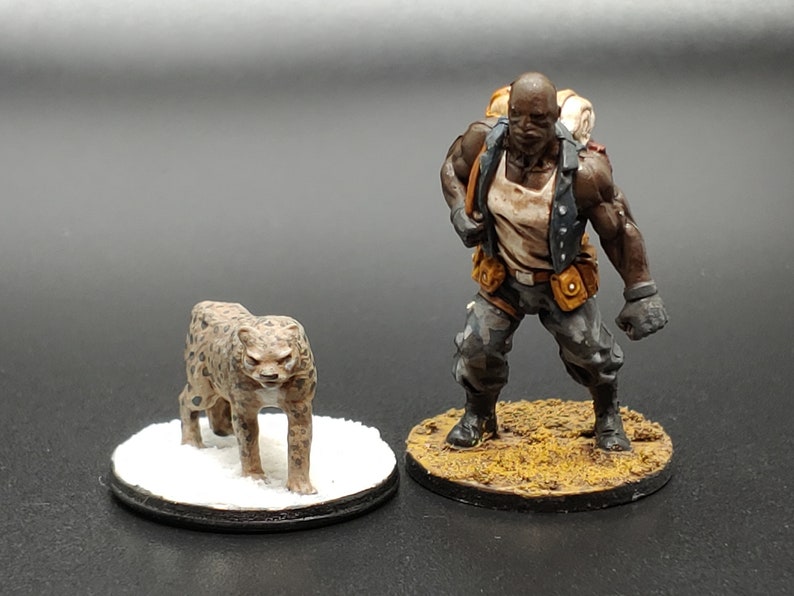 Resin 3d Printed Leopard Miniature D&d/pathfinder | Etsy