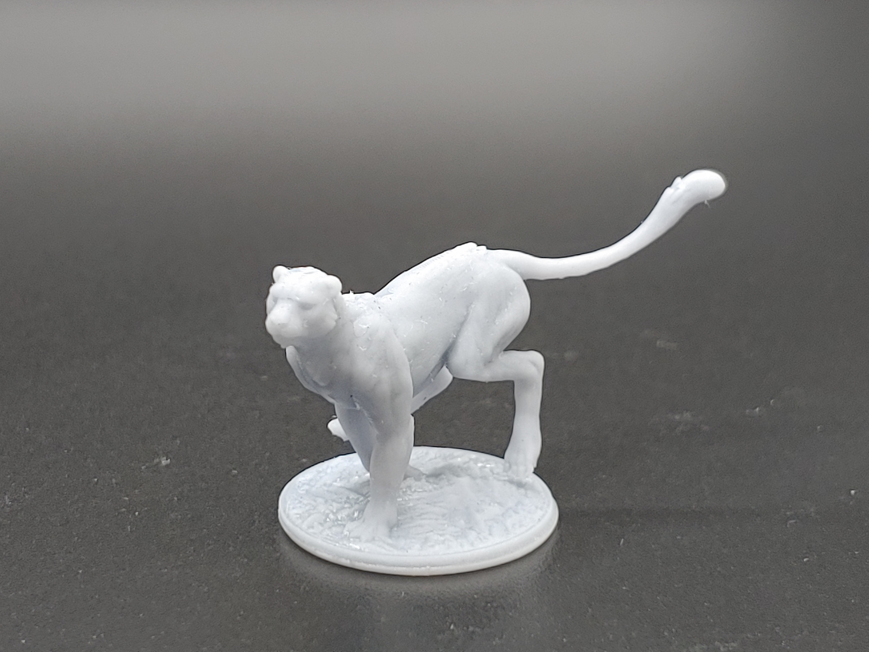 Resin 3d Printed Cheetah - D&d/pathfinder - Encounter/pet/form/familiar ...