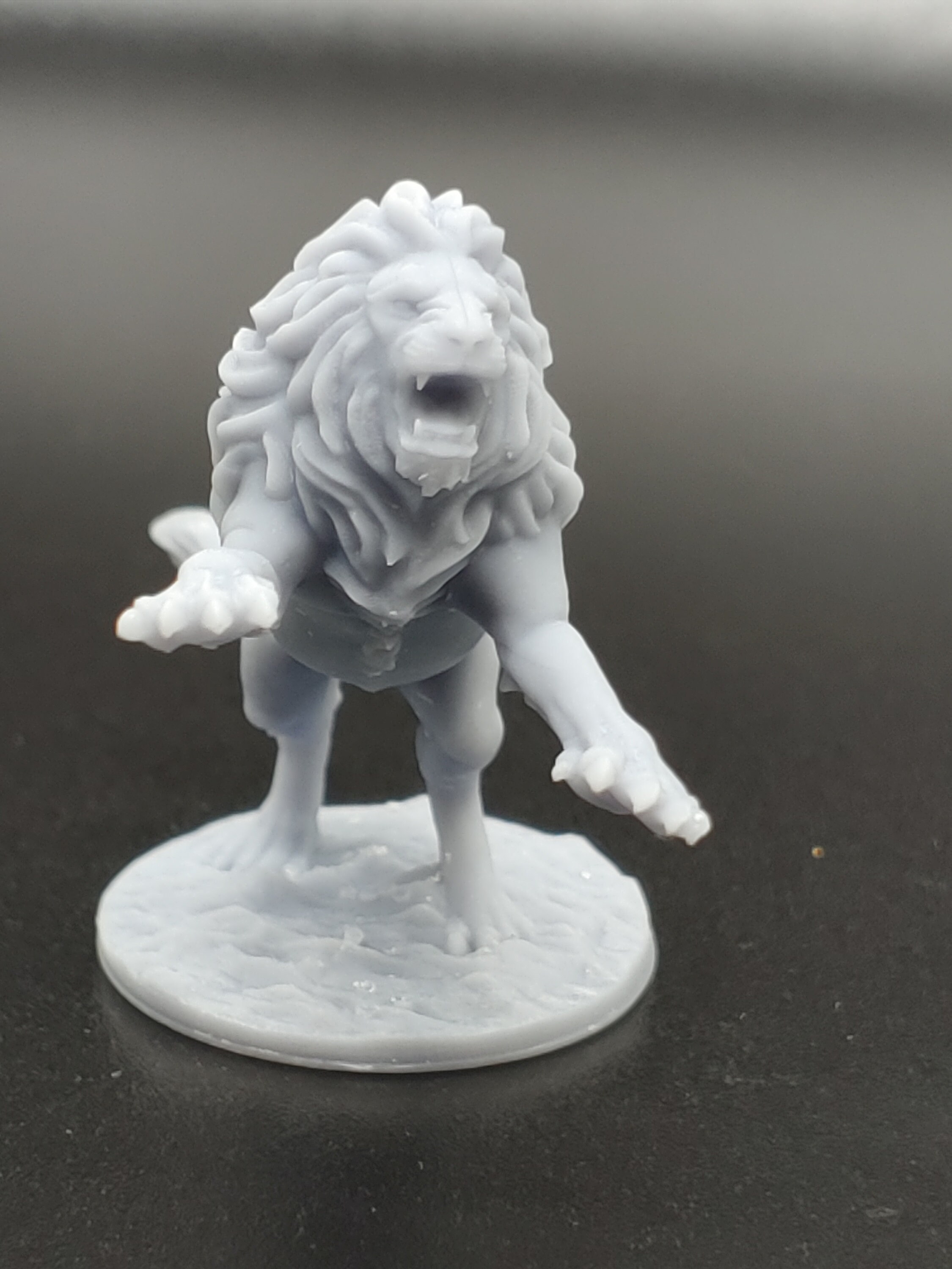 Resin 3d Printed Lion - D&d/pathfinder - Form/familiar/pet/encounter ...