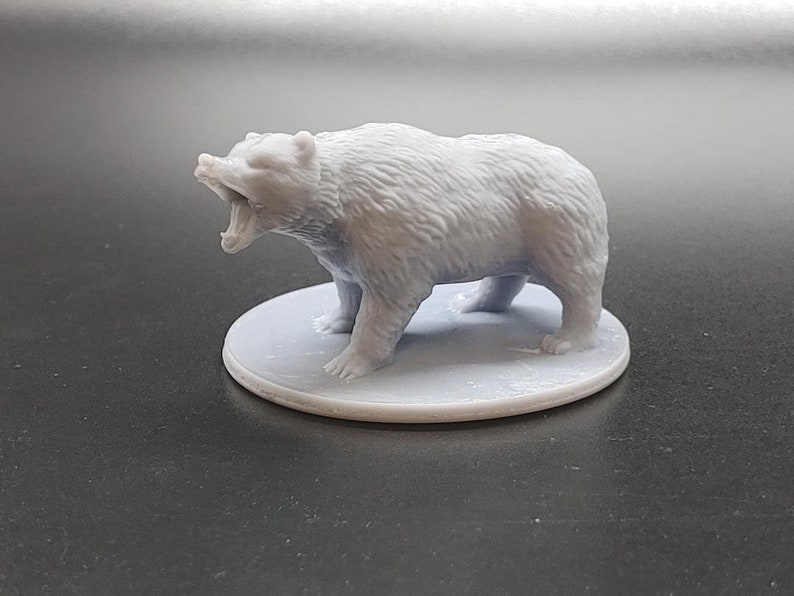 Resin 3d Printed Bear Miniature - Dnd/frostgrave/pathfinder - Encounter ...