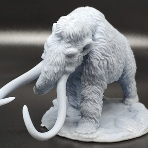 Resin 3d Printed Mammoth (81mm) - Encounter/mount/form/summon ...