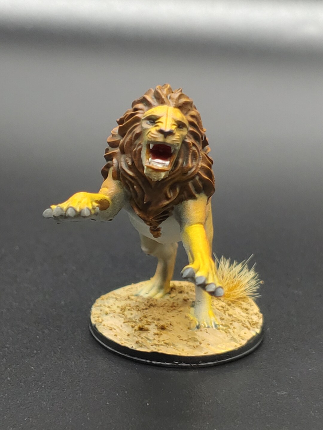 Resin 3d Printed Lion - D&d/pathfinder - Form/familiar/pet/encounter ...