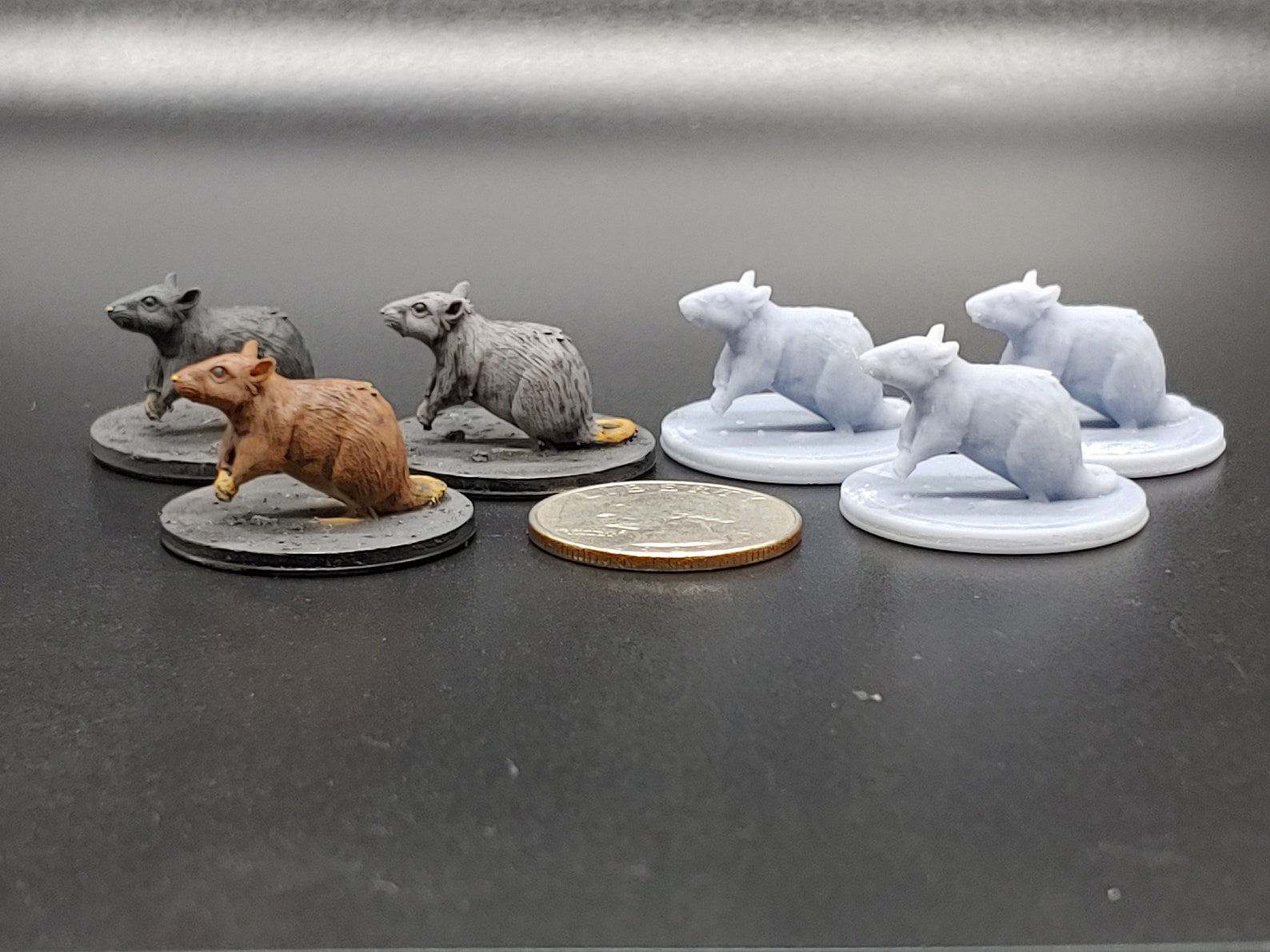 Resin 3d Printed Rat Pack - D&d/pathfinder - Pet/familiar/encounter ...