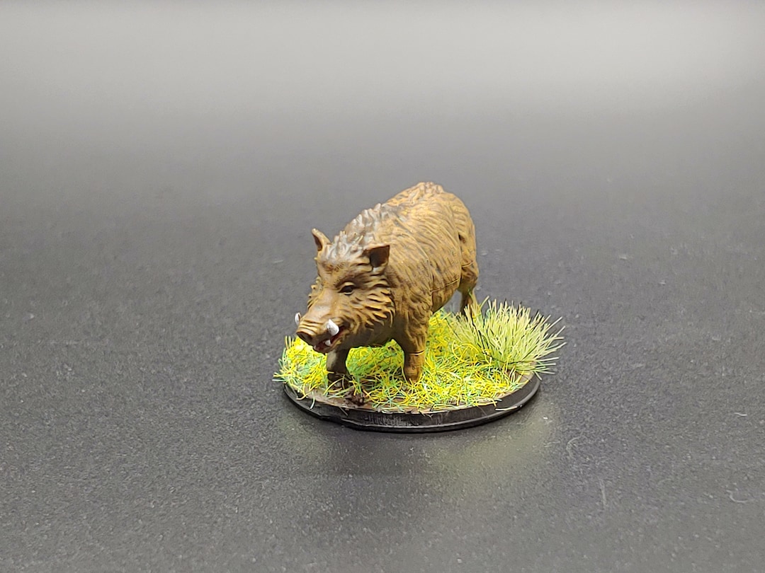 Resin 3d Printed Boar/hog/pig/javalina - Dnd/pathfinder - Encounter ...