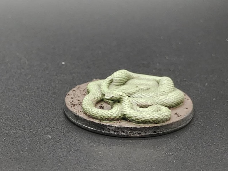 Resin 3d Printed Constrictor Snake D&d/pathfinder - Etsy