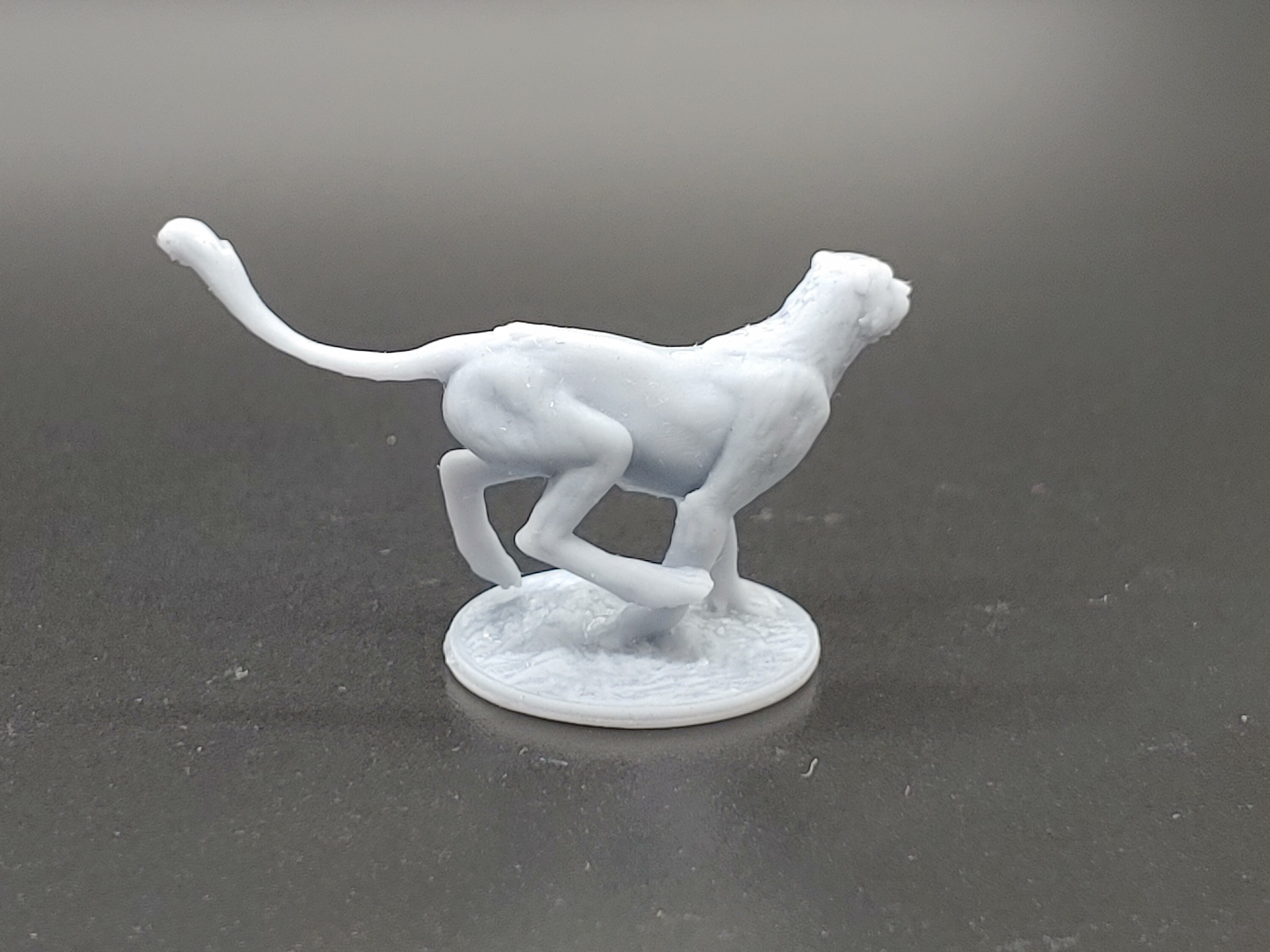 Resin 3d Printed Cheetah - D&d/pathfinder - Encounter/pet/form/familiar ...