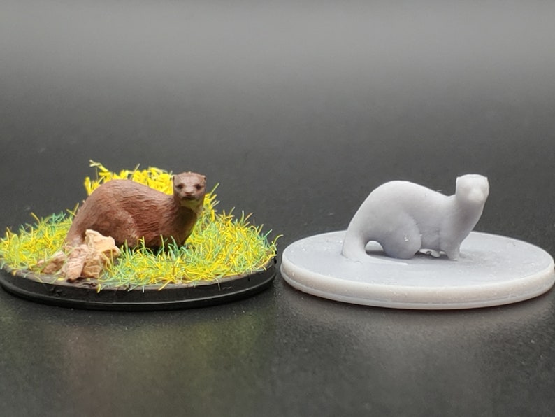 Resin 3d Printed Weasel/otter/ferret - D&d/pathfinder - Pet/familiar ...