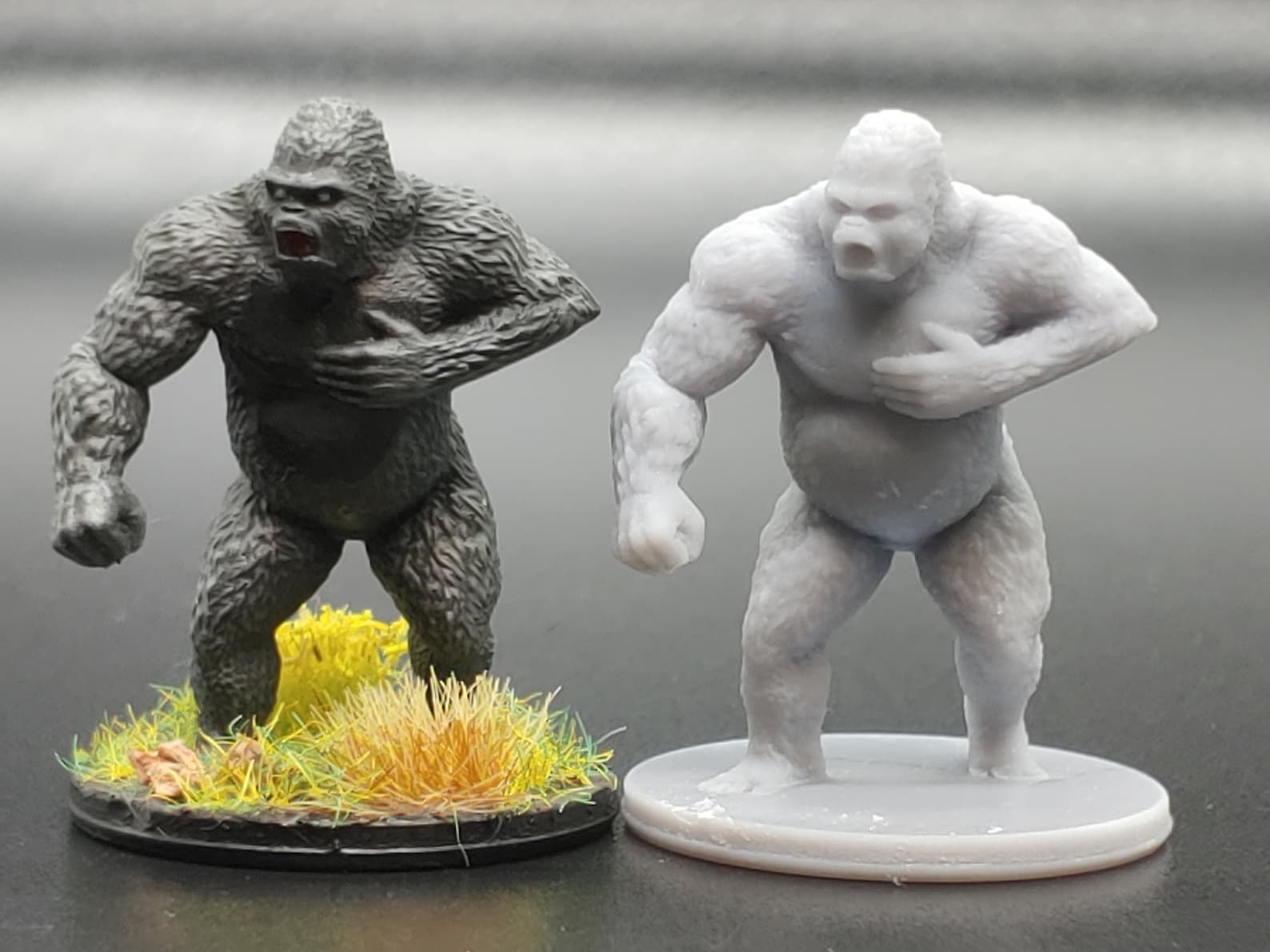 Resin 3d Printed Gorilla Miniature - D&d/pathfinder - Encounter/form ...