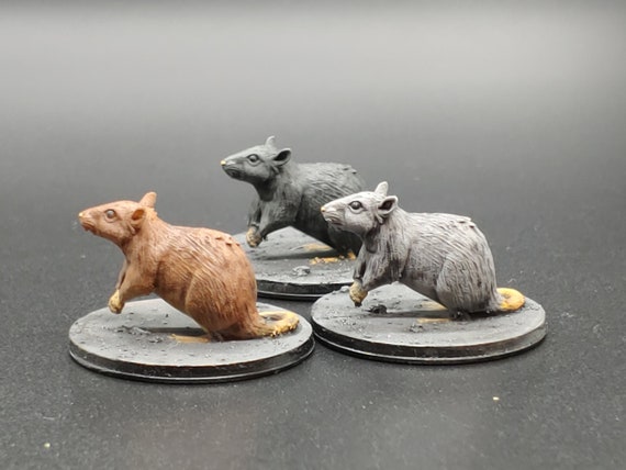 Resin 3d Printed Rat Pack D&d/pathfinder | Etsy