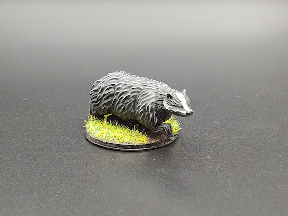 Resin 3d Printed Badger D&d/pathfinder - Etsy