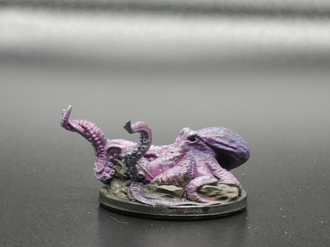 Resin 3d Printed Octopus - D&d/pathfinder - Encounter/pet/familiar ...