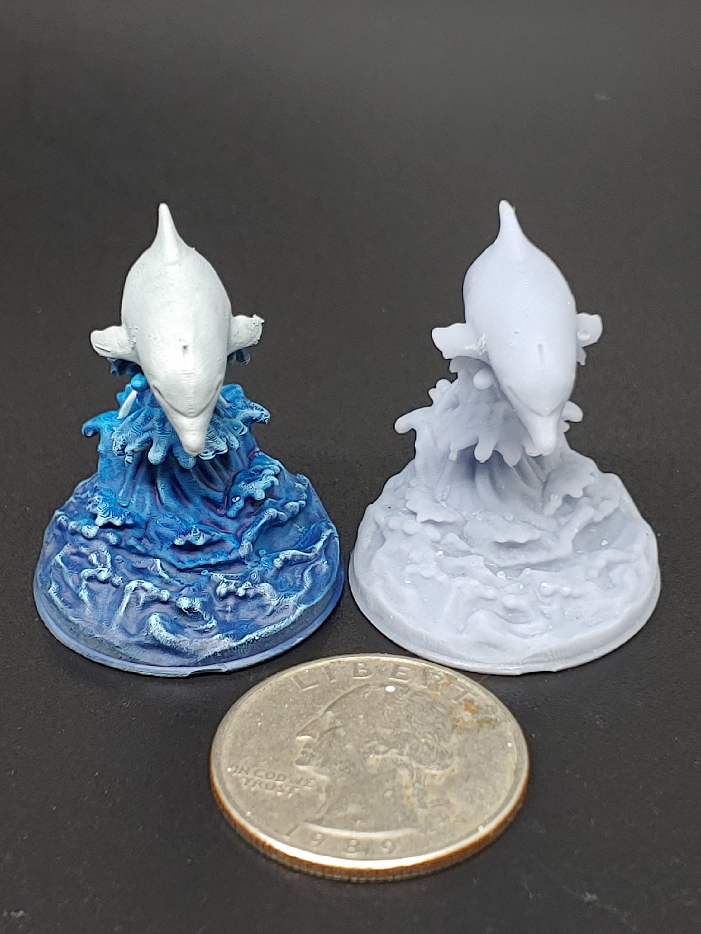 Resin 3d Printed Dolphin D&d/pathfinder - Etsy UK