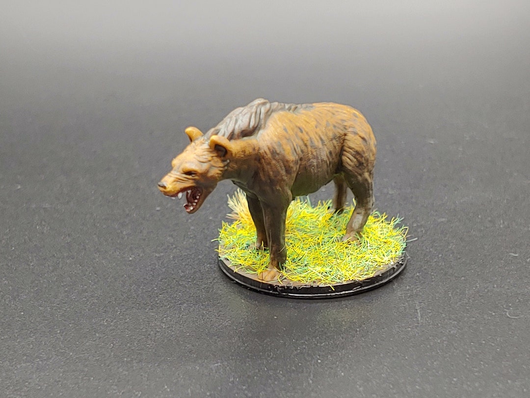 Resin 3d Printed Hyena D&d/pathfinder Encounter/pet/familiar/form ...